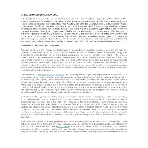 La Segunda Guerra Mundial.pptx.......... | PPTX