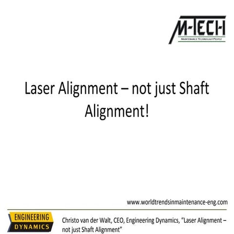 Laser Alignment - Basic shaft and geometric concepts | PPT