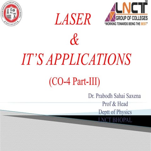 co2 laser construction and working pdf ppt | PDF