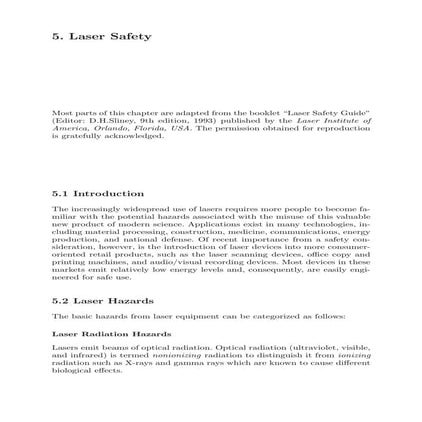 LASER-SAFETY.pdf | Eye and Vision Conditions | Diseases and Conditions