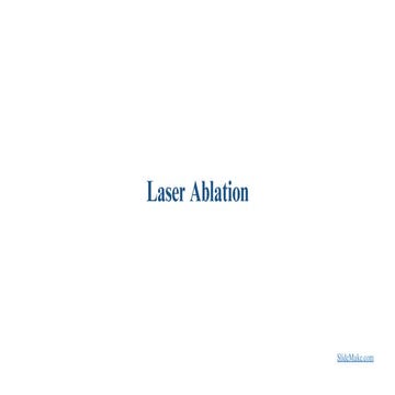 Laser Ablation : All to know about LaserAblation | PDF