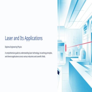 Laser and Its Types Applications and Characteristics.pptx