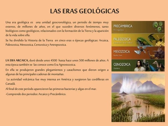 Eras geológicas | PPT
