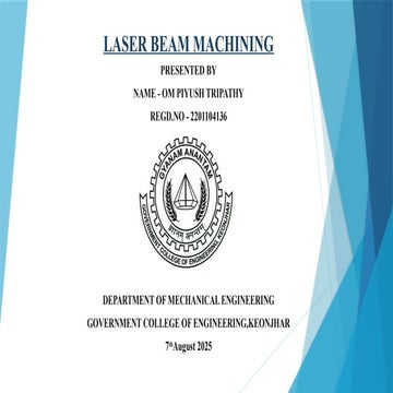 MECHANICAL ENGINEERING LASER BEAM MACHINING.pptx