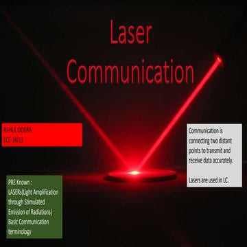 Laser communication | PPTX