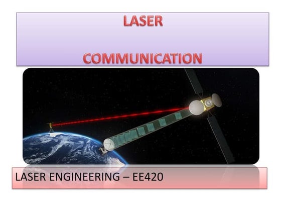 Laser communications ppt | PPT