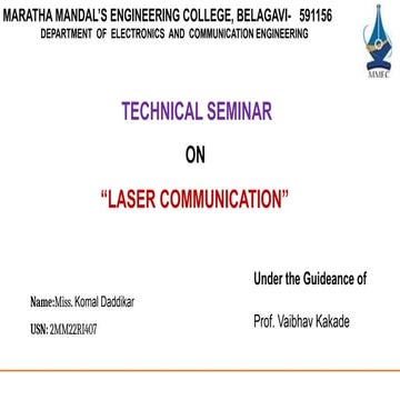 laser communication theory ppt with all .pptx
