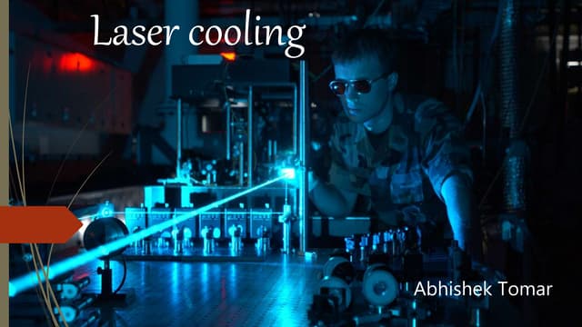 Laser cooling and fusion | PPTX