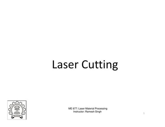 Laser-Cutting.ppt | Chemistry | Science
