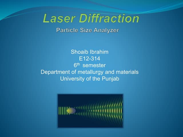 Particle Size Distribution (PSD) | PDF