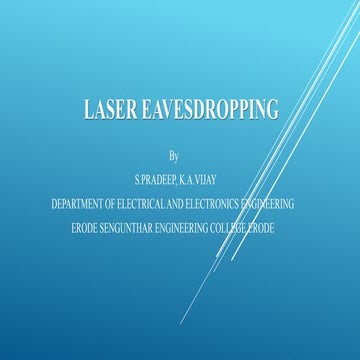 Laser eavesdropping | PPTX
