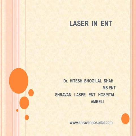 Laser in ent | PPTX