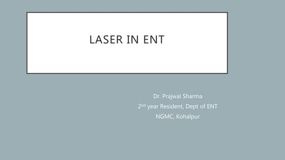 Laser tissue welding own prep | PPT