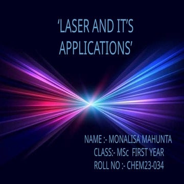lasers ppt | PPTX