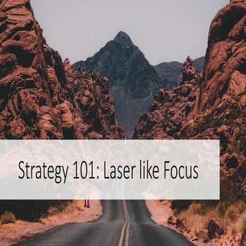 Strategy 101: Laser like focus | PDF