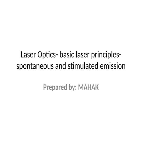 Laser notes pdf | PDF