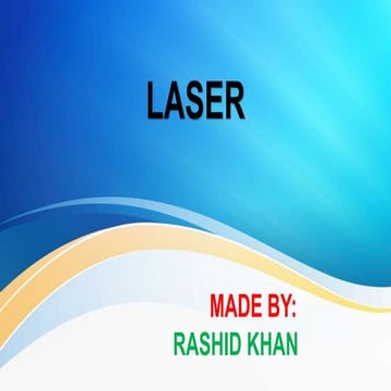 Laser ppt | PPTX