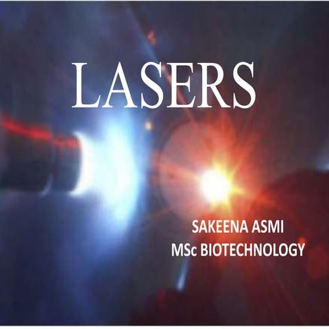 This is a presentation on the basics on LASER | PPTX