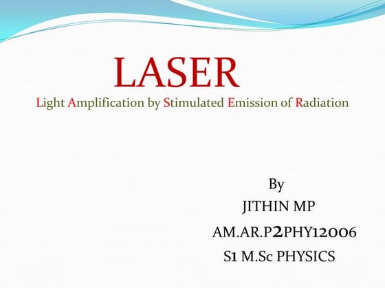 Laser notes pdf | PDF