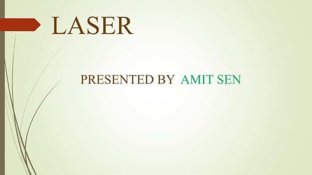 Laser matter interaction | PPTX