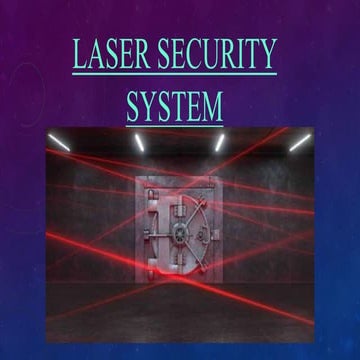 A PROJECT REPORT On LASER SECURITY ALARM SYSTEM | PDF