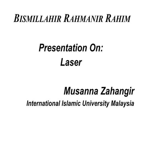 Semiconductor Laser Pptx