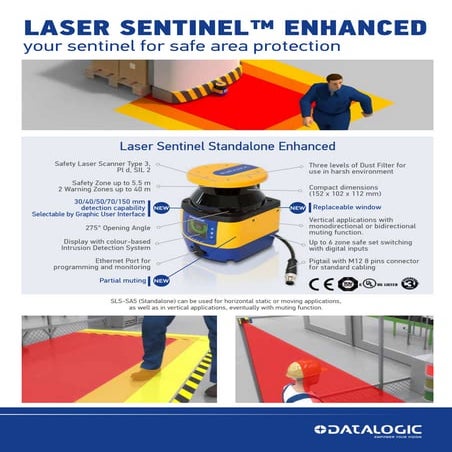 Scanner de Segurança Laser Datalogic Sentinel | PDF