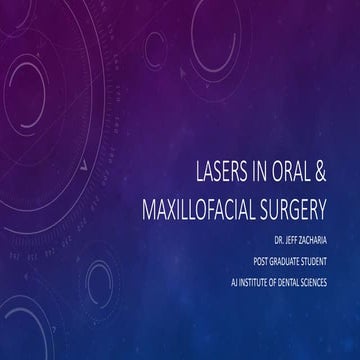 Lasers in oral and maxillofacial surgery | PPTX