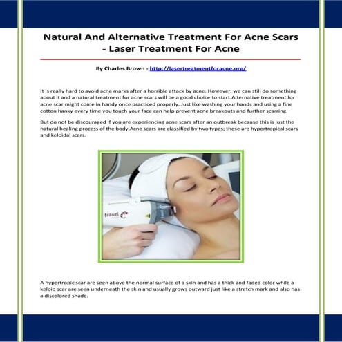 Laser treatment for acne | PDF | Skin and Dermatology | Diseases and ...