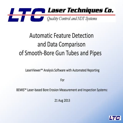 Automatic Laser Inspection, Detection and Reporting System for Pipes and Tubes | PPTX ...