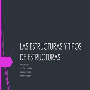 PARA QUE SIRVEN LAS ESTRUCTURAS Y TIPOS DE ESTRUCTURAS | PPTX