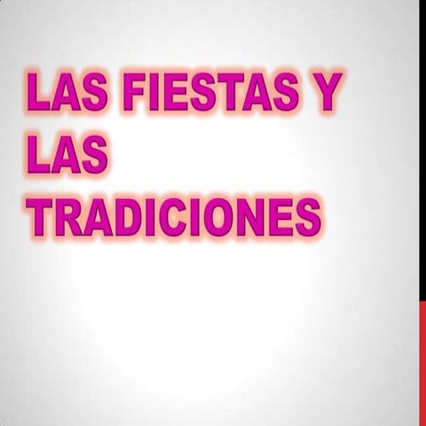 Fiestas de España in English | PPT