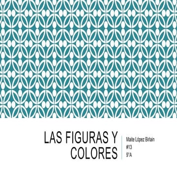 Las figuras y colores | PPTX