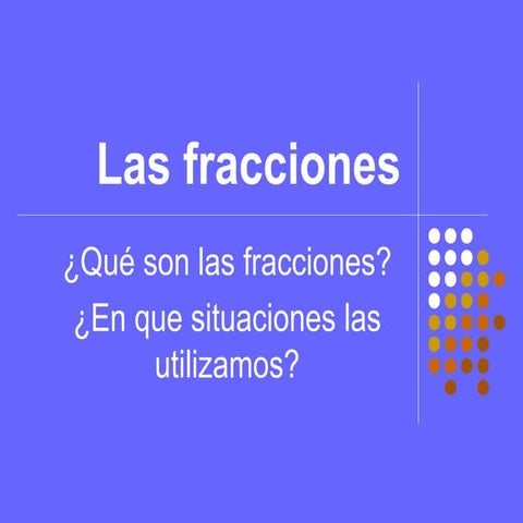 Las fracciones | PDF