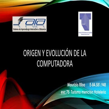 Las generaciones de las computadoras | PPTX | Computing | Technology & Computing