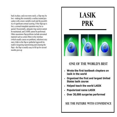 Lasik brochure by Dr. Michael Duplessie | PDF