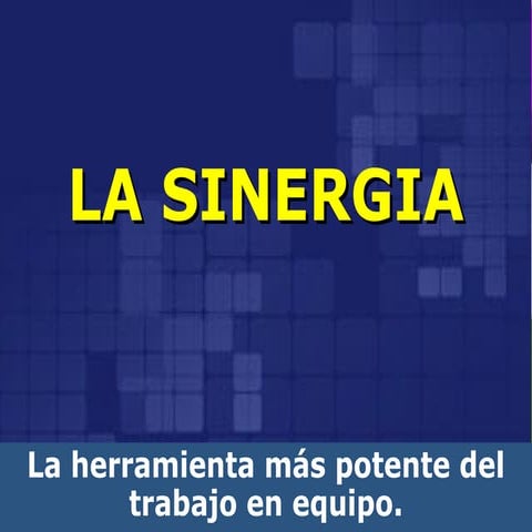 La sinergia cv | PPT