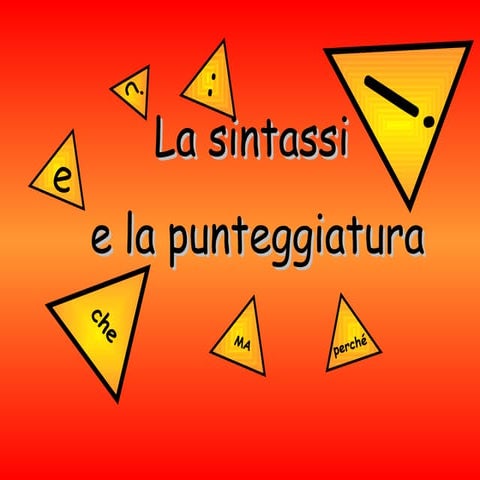 La sintassi | PPT