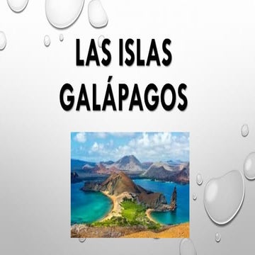 Las islas galapagos | PDF