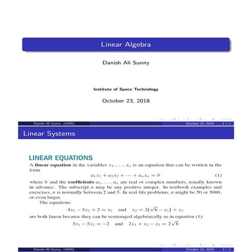 Laslideschap1linearsystemshandouts 1pdf 