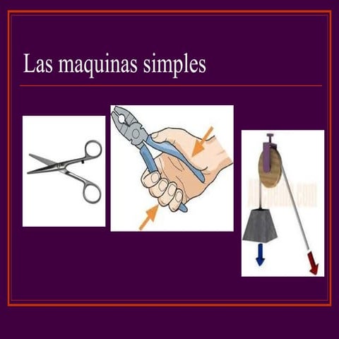 Las maquinas simples | PPS