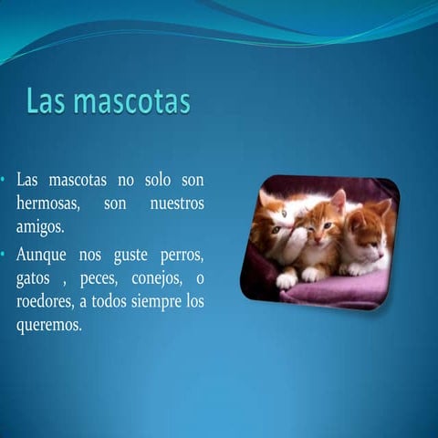 Las mascotas | PPTX