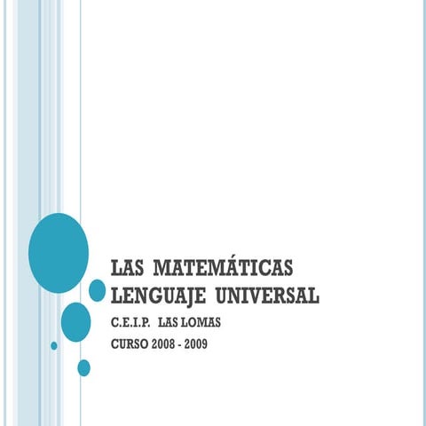 Las MatemáTicas Lenguaje Universal | PPT | Education