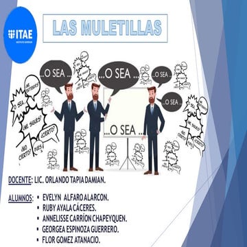 LAS MULETILLAS SON LAS FORMAS DISTINTAS NO CORRECTAS | PDF