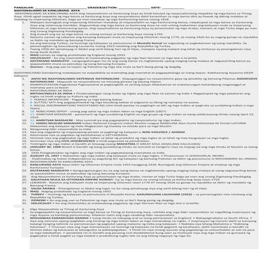 Nasyonalismo sa Timog-Silangang Asya | PPTX