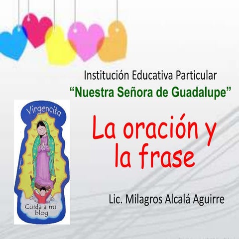 Las oraciones y las frases | PPTX