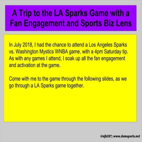Inside a Los Angeles Sparks WNBA game at Staples Center | PPT