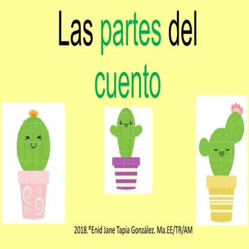 Las partes del cuento | PPTX