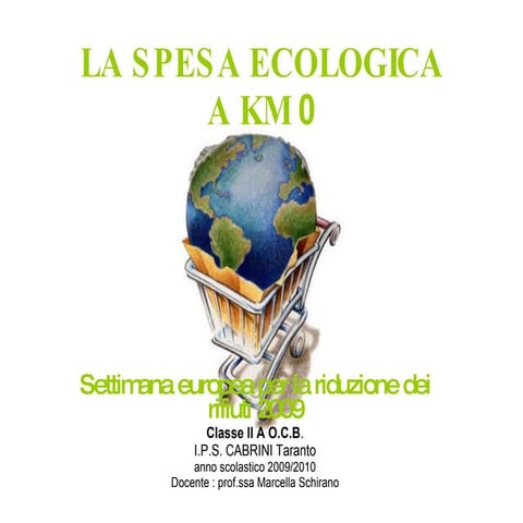 La Spesa Ecologica Iia | PPT | Grocery Shopping | Shopping