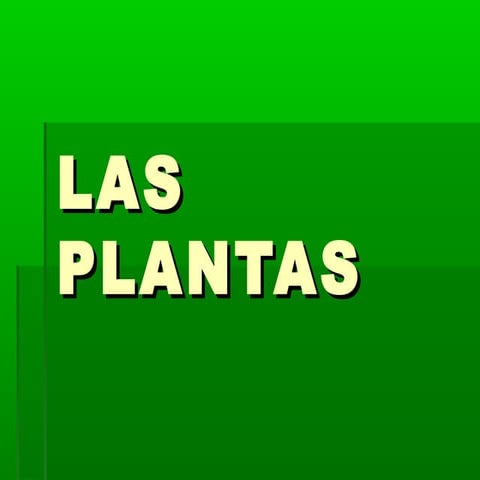 Las plantas | PPT